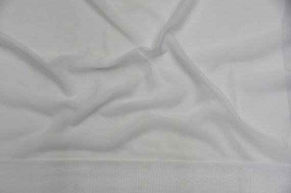 White Chiffon Fabric