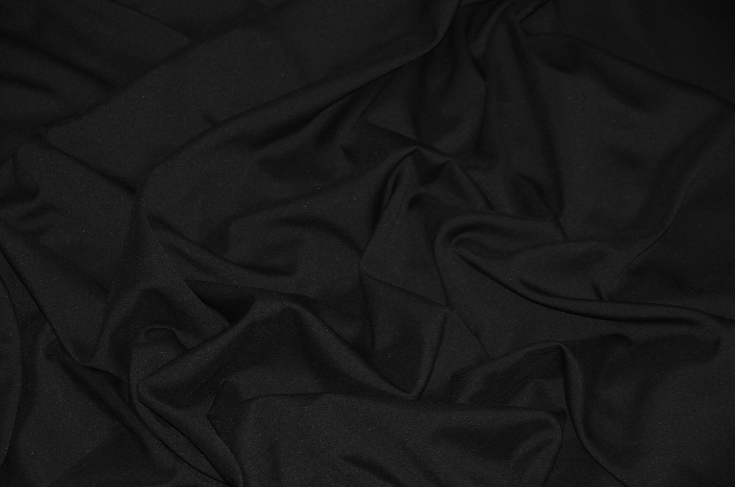 Black Polyester Fabric Black Fabric Yardage Fabric By The | Etsy