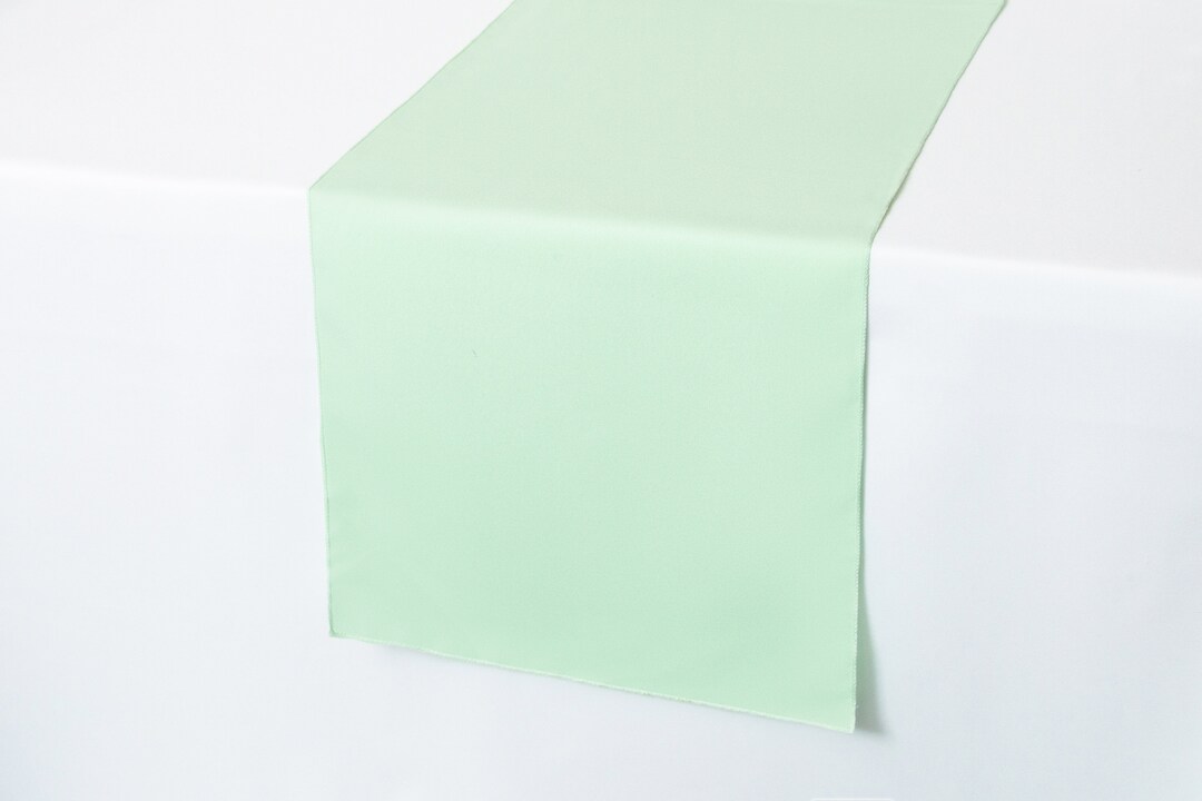 Mint Polyester Table Runner | Wedding Table Runners - Etsy