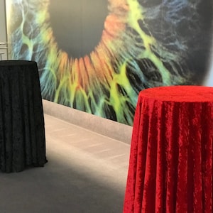 120" Round Red Velvet Tablecloth | Wedding Tablecloths - Etsy