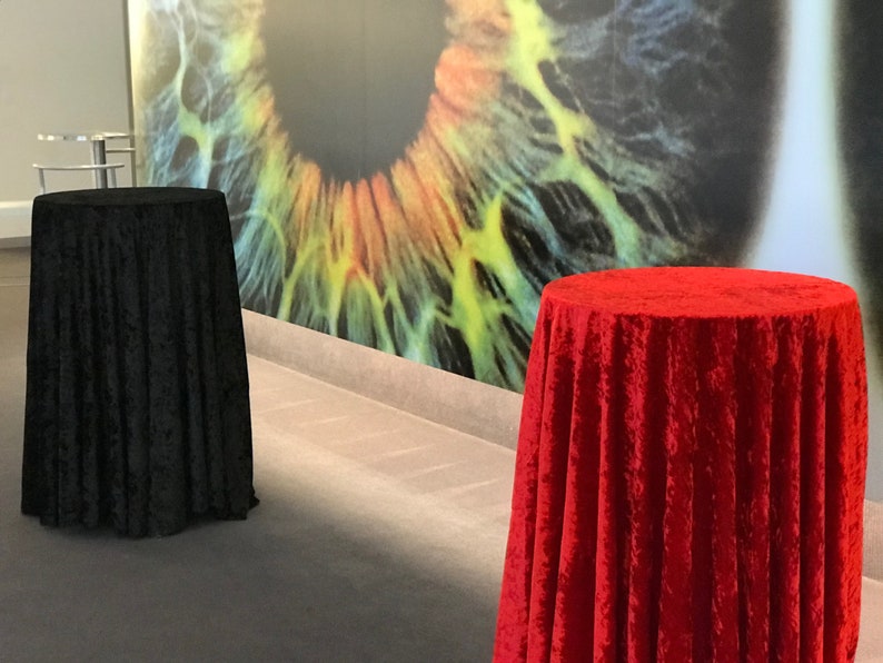 108 Round Red Velvet Tablecloth Wedding Tablecloths | Etsy