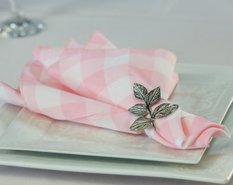 Pink and White Gingham Table Runner Wedding Table Runners | Etsy