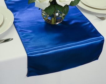 Ivory Satin Ribbon Rosette Table Runner Wedding Table - Etsy