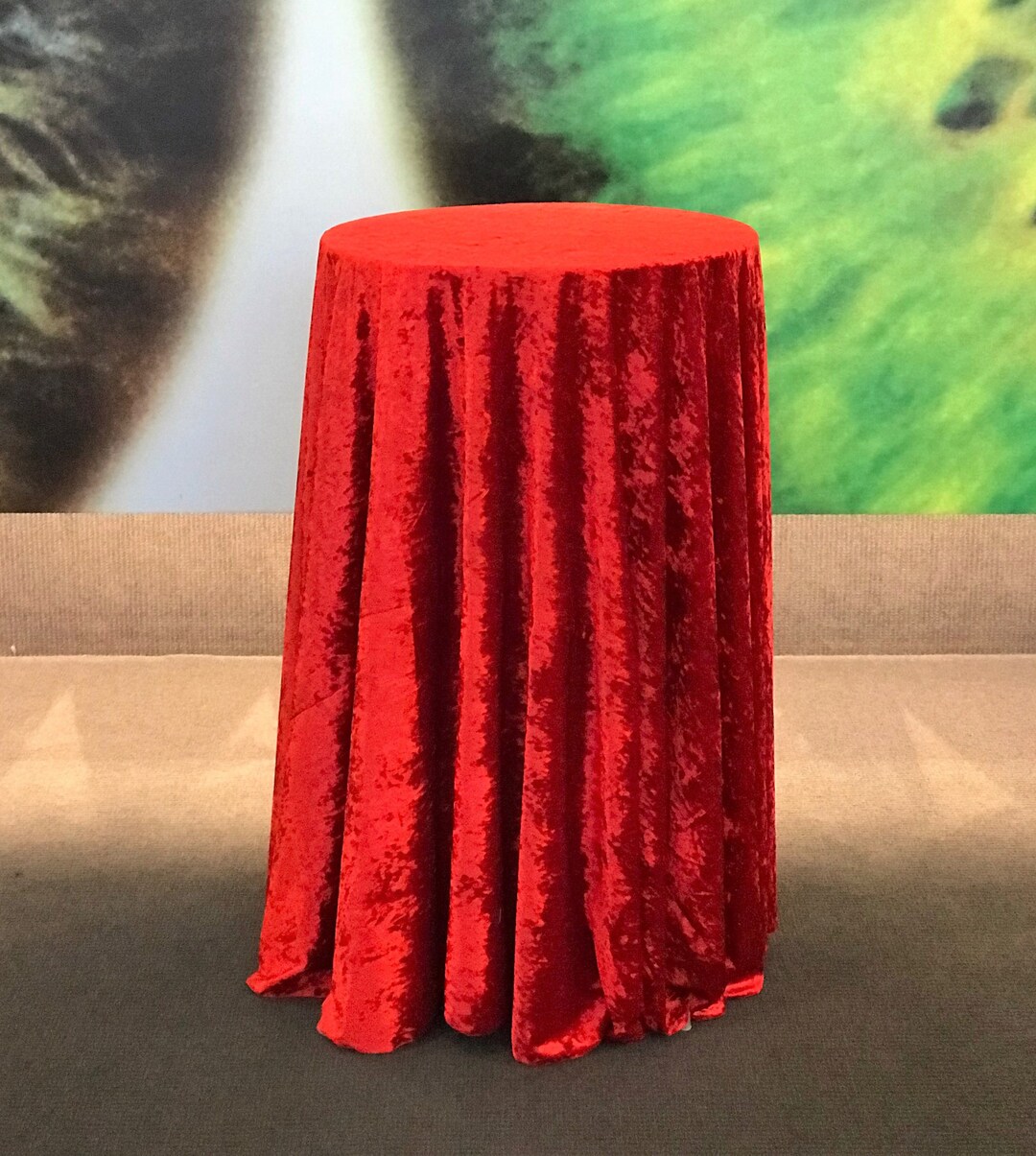120" Round Red Velvet Tablecloth | Wedding Tablecloths - Etsy