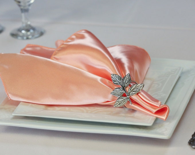 Peach Napkin Polyester | Etsy