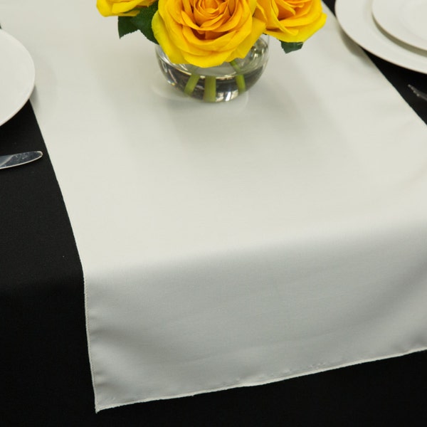 White Table Runner - Etsy