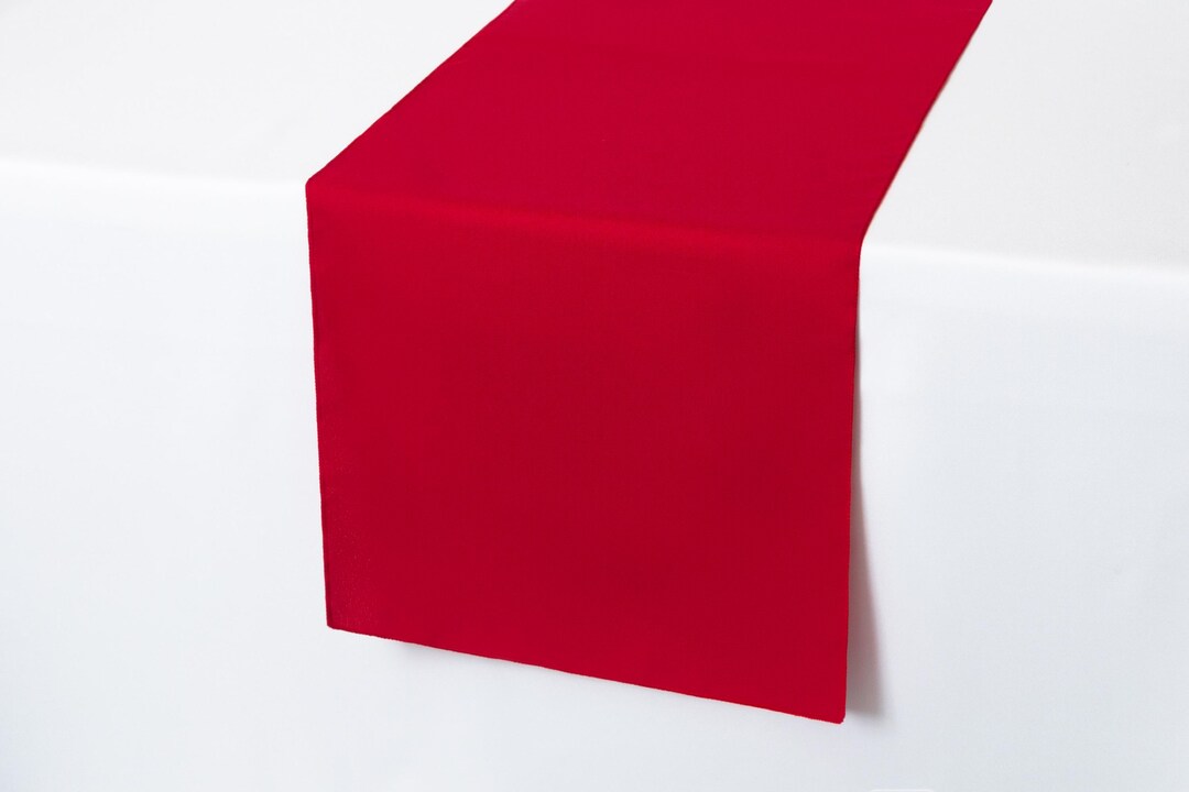 Red Polyester Table Runner | Wedding Table Runners - Etsy