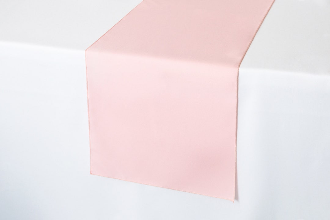 Blush Polyester Table Runner | Wedding Table Runners - Etsy