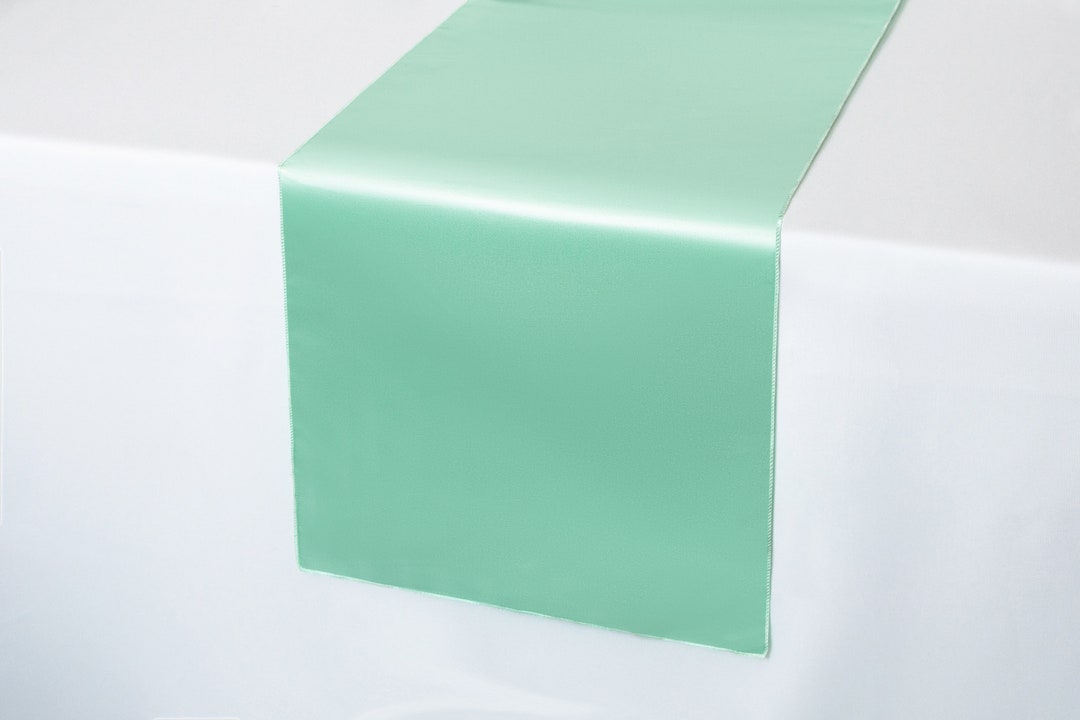 Mint Satin Table Runner | Wedding Table Runners - Etsy