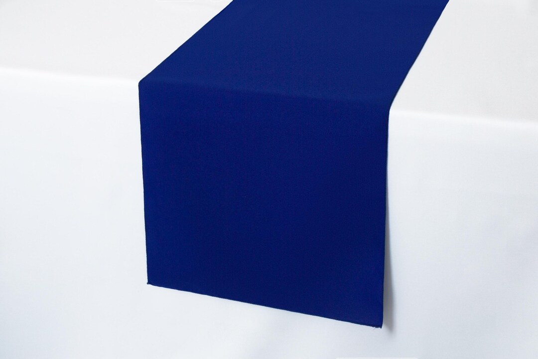 Royal Blue Polyester Table Runner | Wedding Table Runners - Etsy