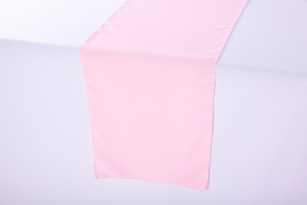Pink Polyester Table Runner | Wedding Table Runners - Etsy