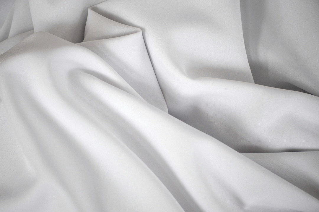 White Polyester Fabric | White Fabric Yardage | Fabric by the Yard 58 ...