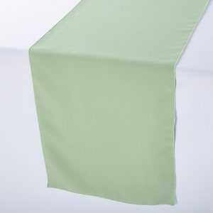 Sage Table Runner Polyester Wedding Table Runners | Etsy