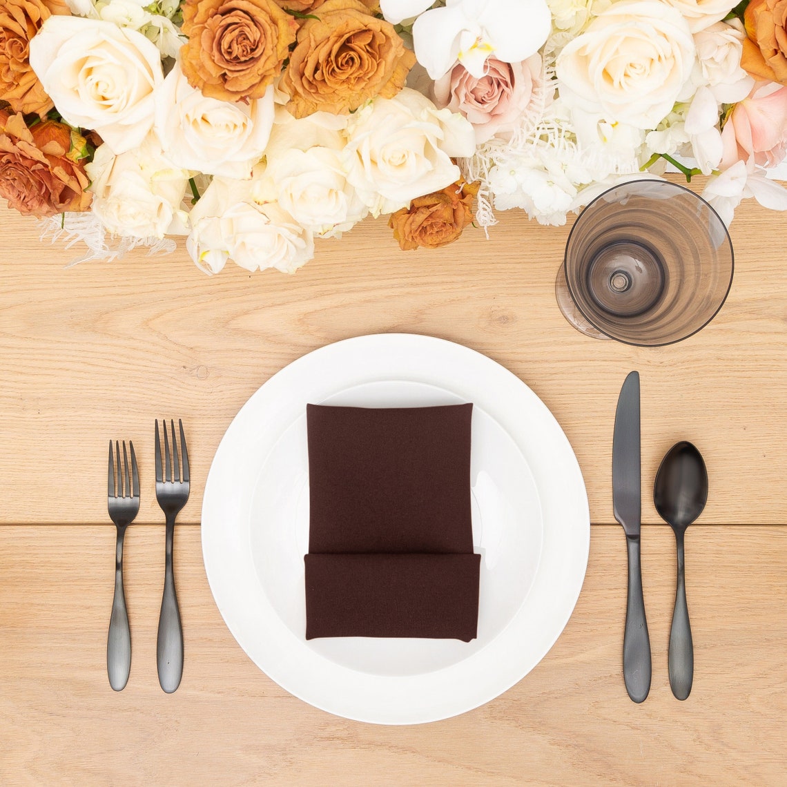 Chocolate Brown Napkin Polyester - Etsy