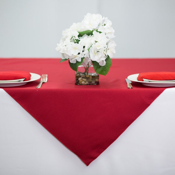 Red Table Cloth - Etsy