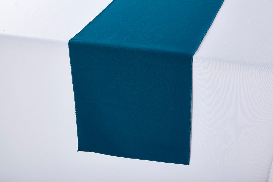 Teal Polyester Table Runner | Wedding Table Runners - Etsy