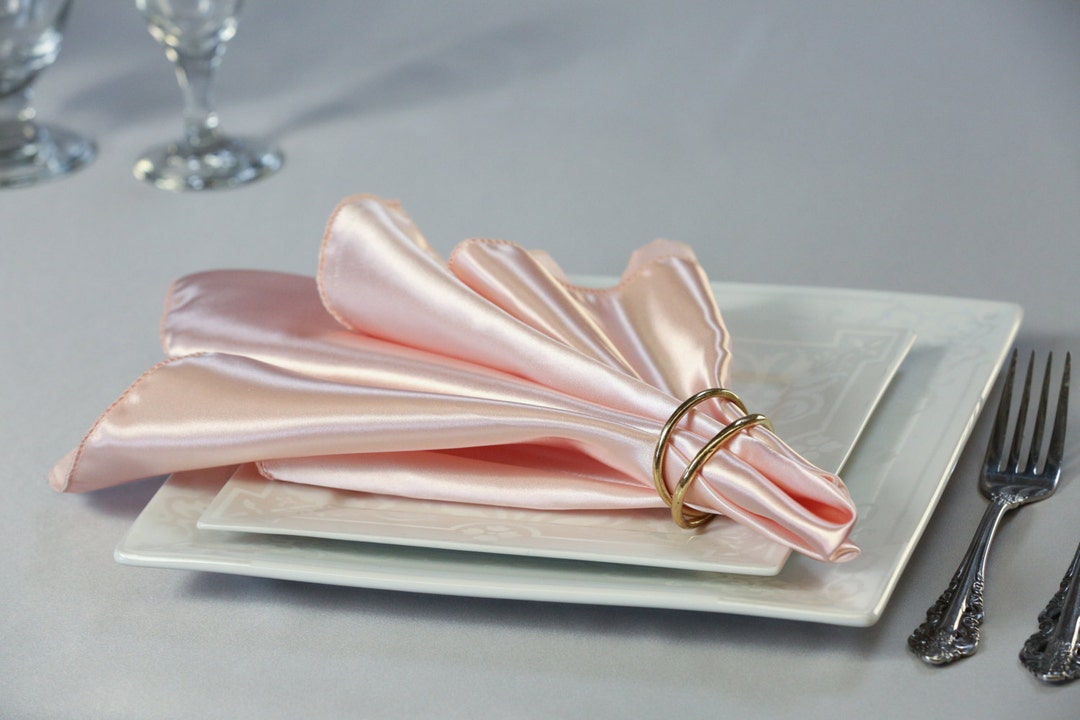 Blush Pink Napkin Satin - Etsy
