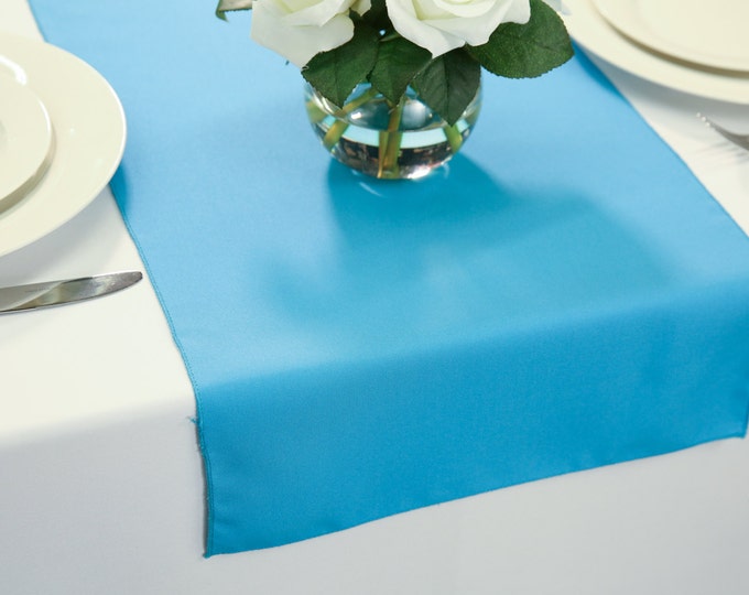 Dark Red Polyester Table Runner Wedding Table Runners - Etsy