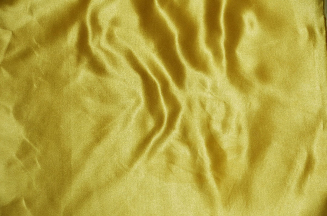 Yellow Satin Fabric Bridal Satin Fabric Fabric by the Yard 58/60 Wide ...