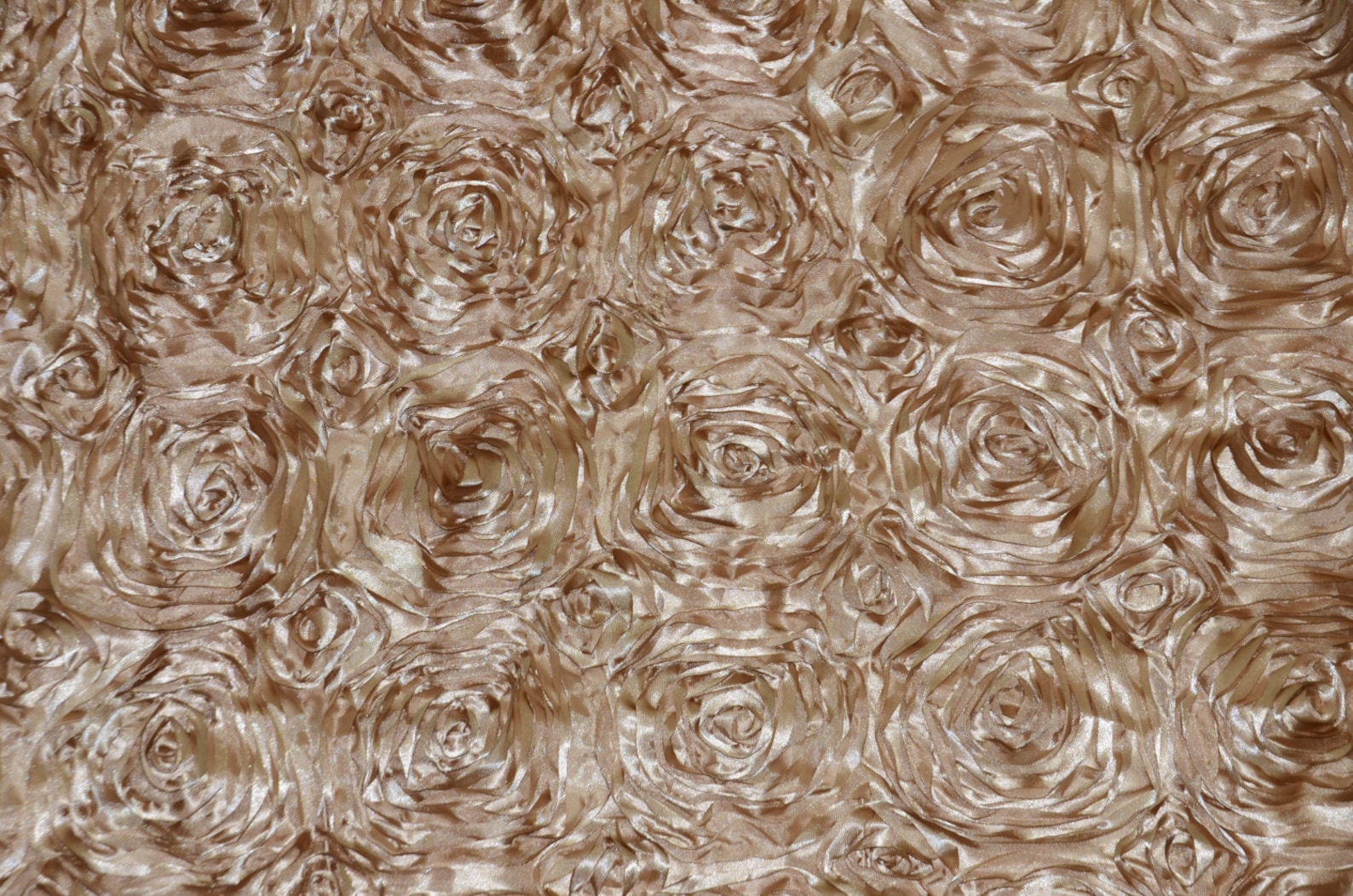 85" Square Taupe Rosette Table Overlay | Wedding Tablecloths - Etsy