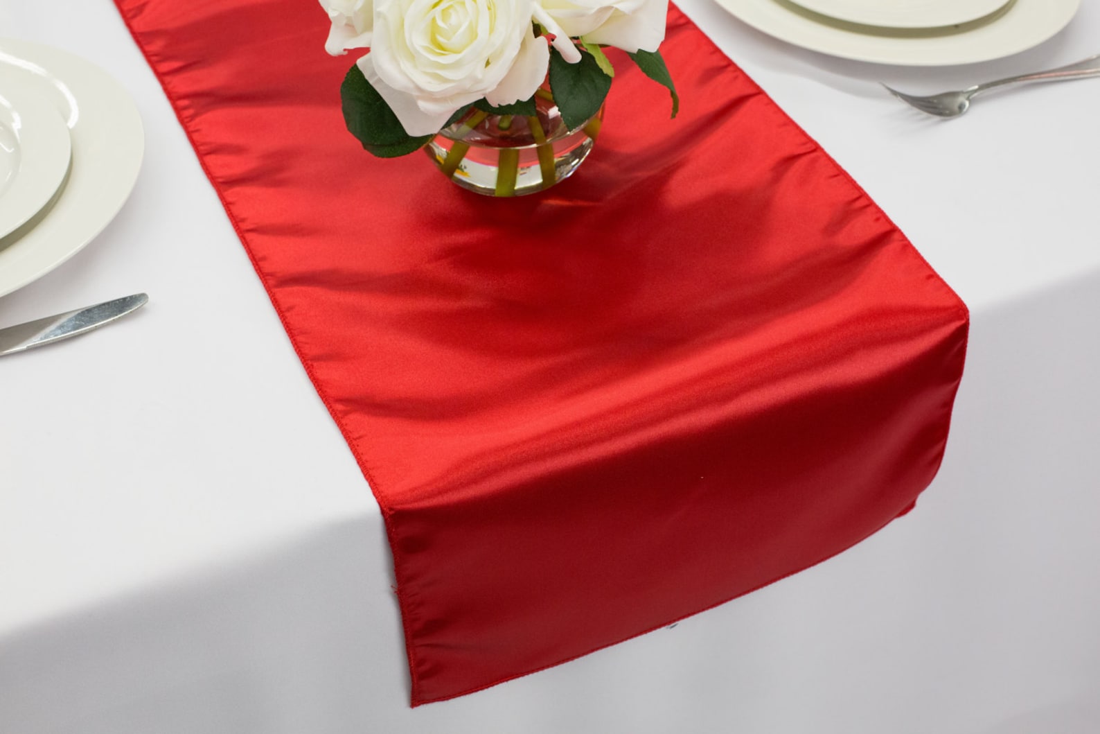 Red Satin Table Runner | Wedding Table Runners - Etsy