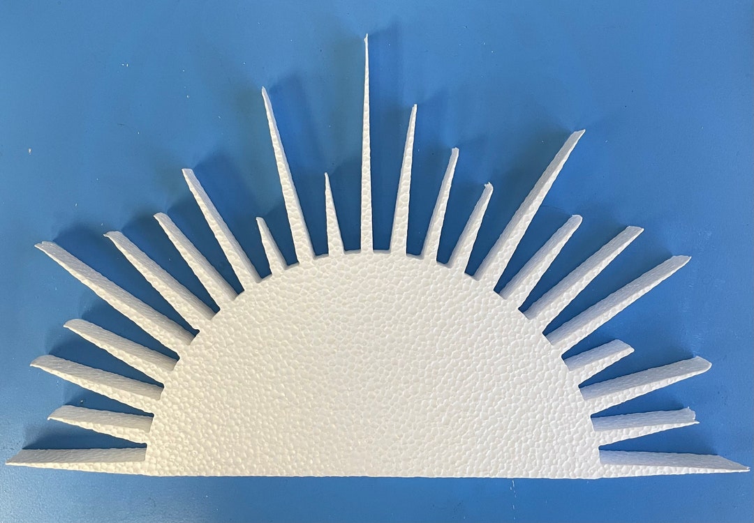 White Unpainted Styrofoam Sun Cutouts - DIY Party Decorations for ...