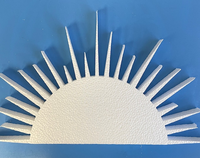 White Unpainted Styrofoam Sun Cutouts - DIY Party Decorations for ...