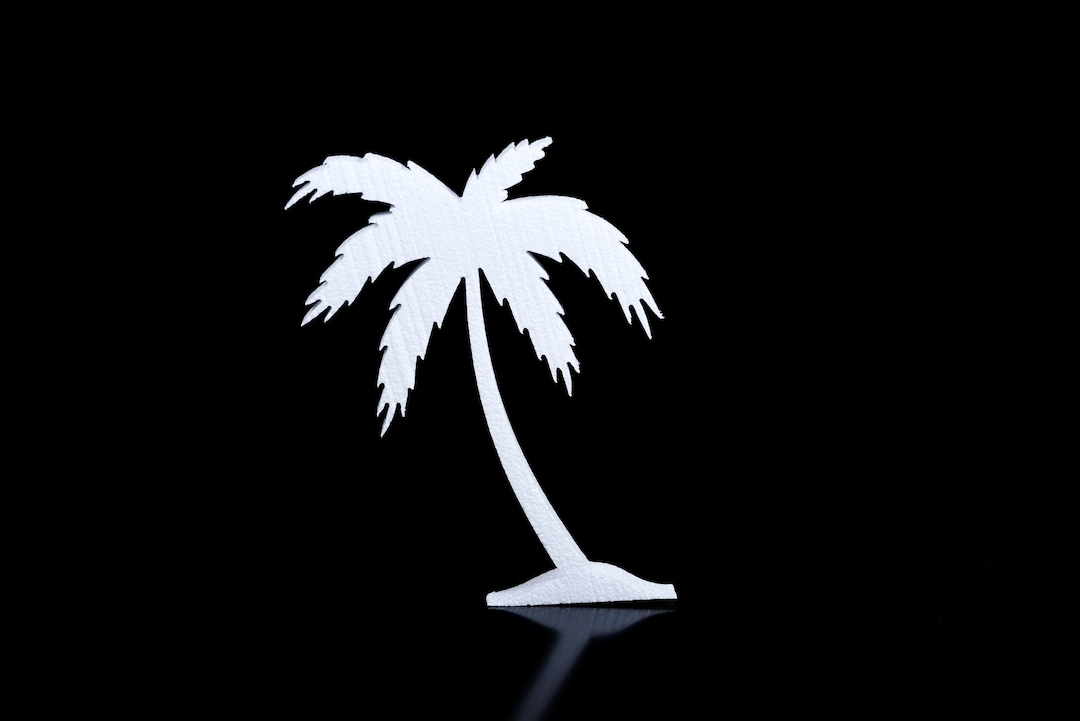 White Unpainted Styrofoam Palm Tree Cutouts - DIY Party Decorations for ...