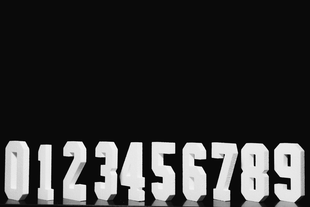 Unpainted Styrofoam Numbers 0-9 for Crafts | Multiple Sizes | DIY Party ...