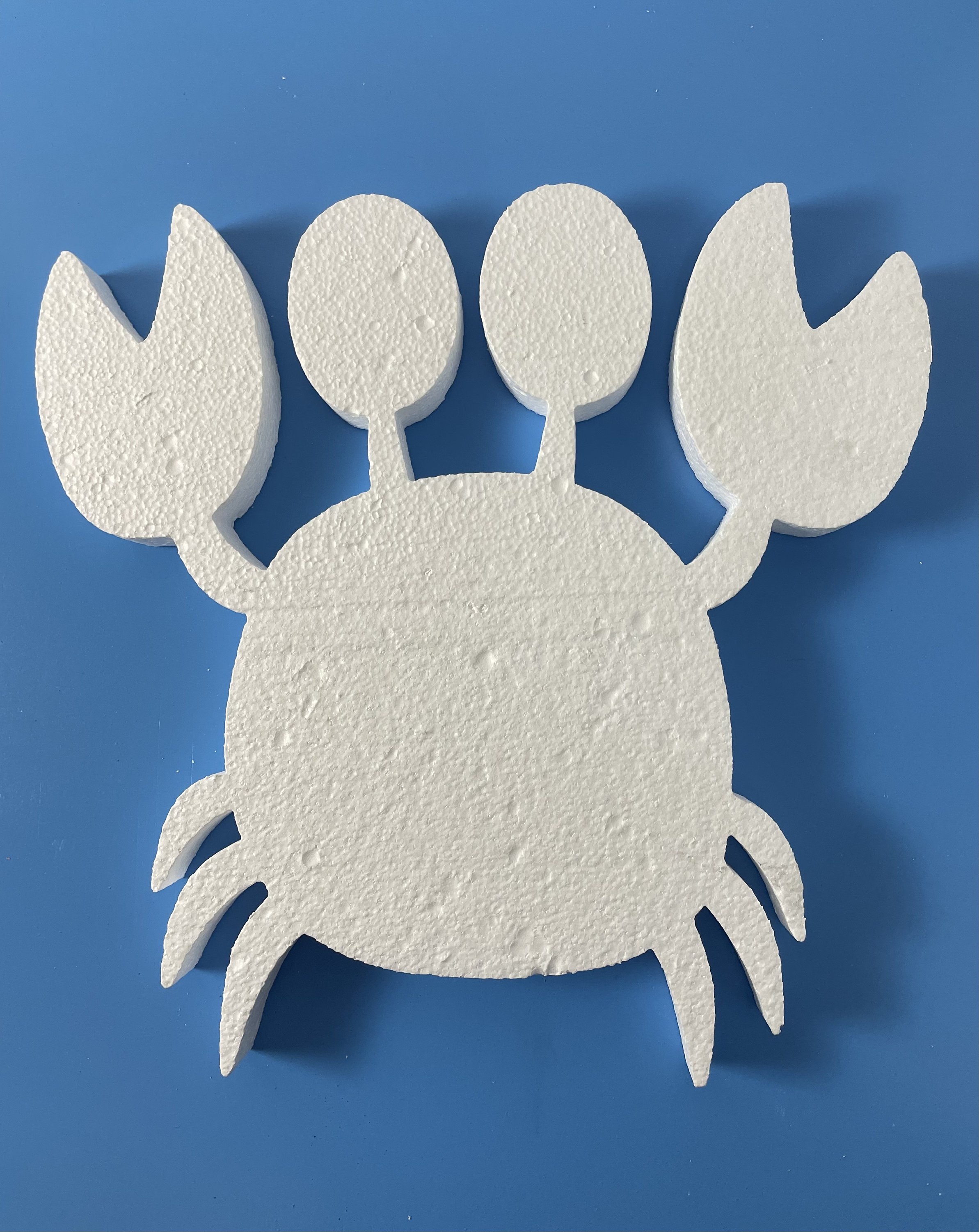 White Unpainted Styrofoam Crab Cutouts - DIY Party Decorations for ...