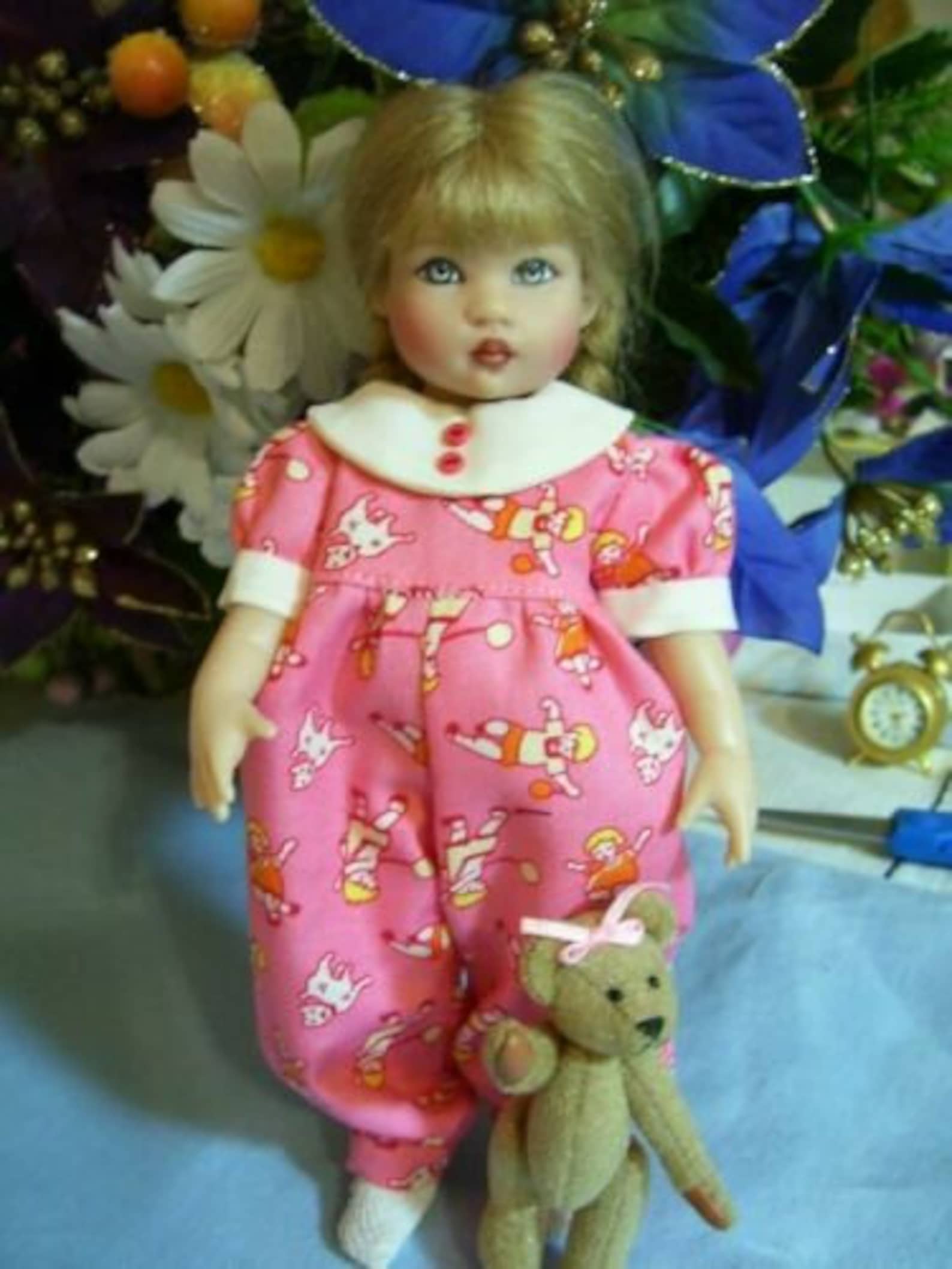 NEW 8" Doll Wardrobe PATTERN #2, Romper, 3 Dresses, Jacket, 4 Hats Ten ...