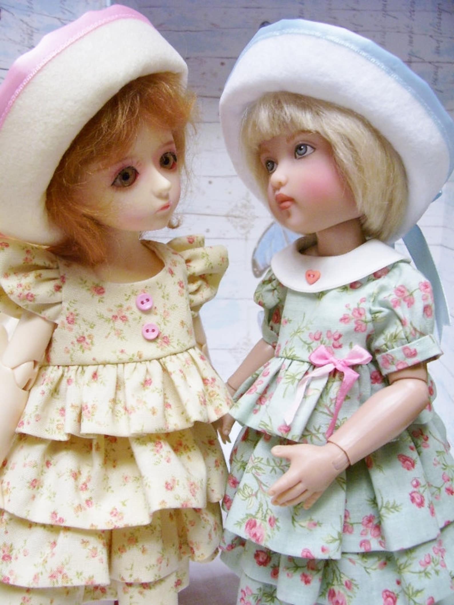 Paper Pattern for 12" or BJD Ruffled Dress and Hat Free Ship USA - Etsy