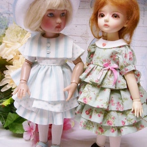 Paper Pattern for 12" or BJD Ruffled Dress and Hat Free Ship USA - Etsy