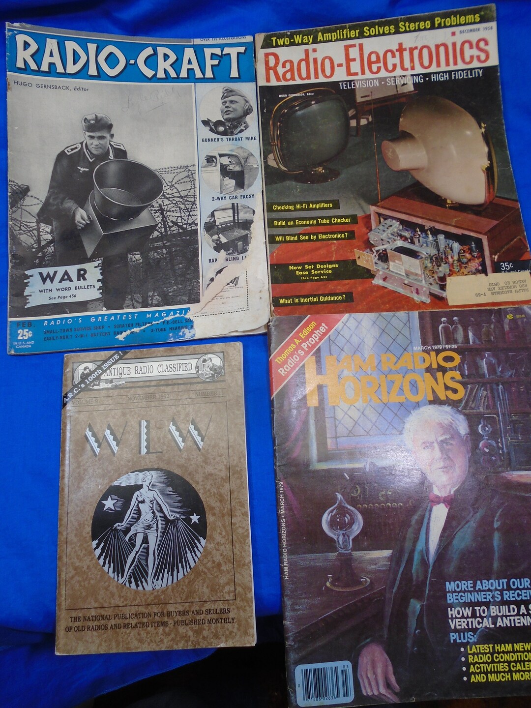 Four Vintage Radio Magazines From 1940 1958 1979 and 1992 in - Etsy