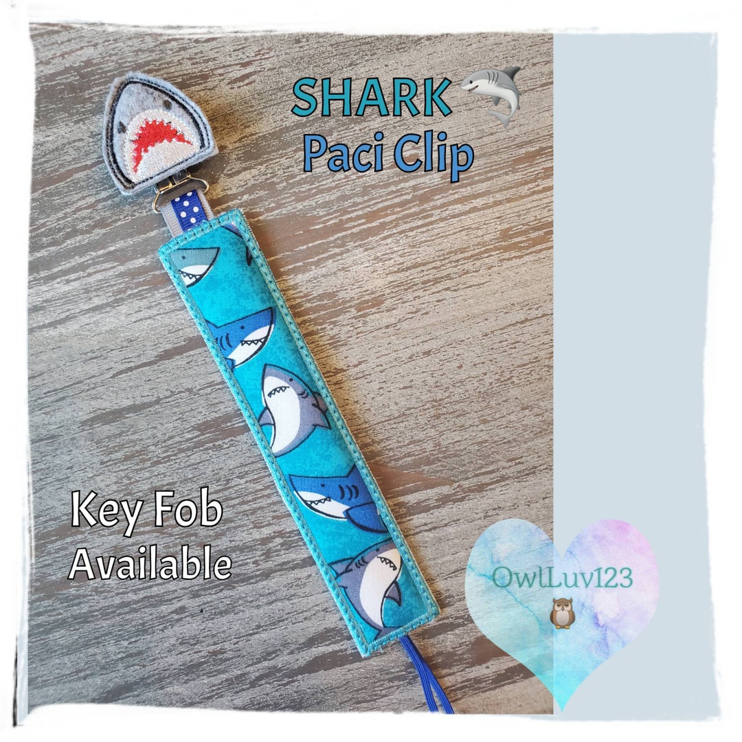 SHARK Pacifier Clip Custom Pacifier Clip Personalized - Etsy
