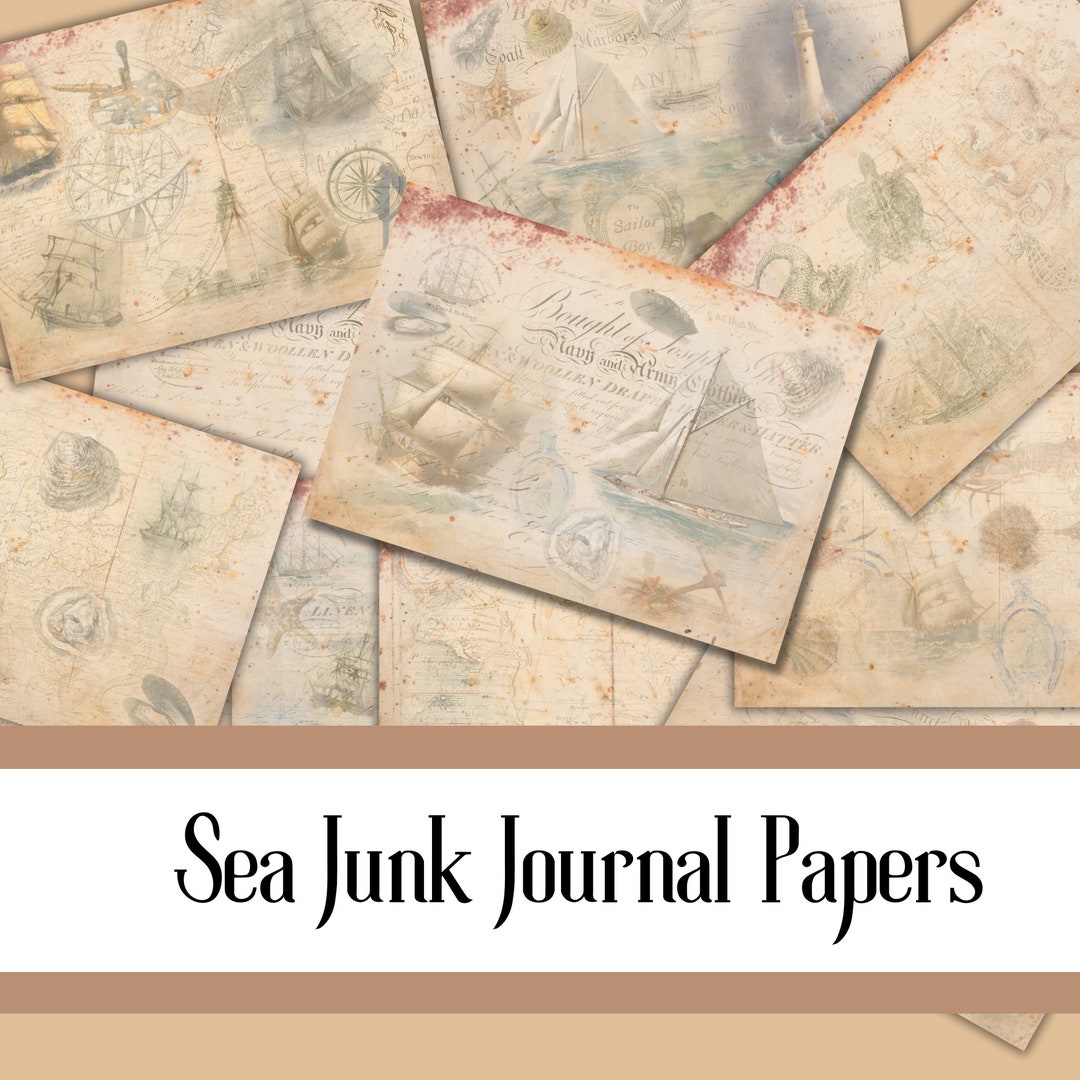 Sea Junk Journal Papers - Etsy