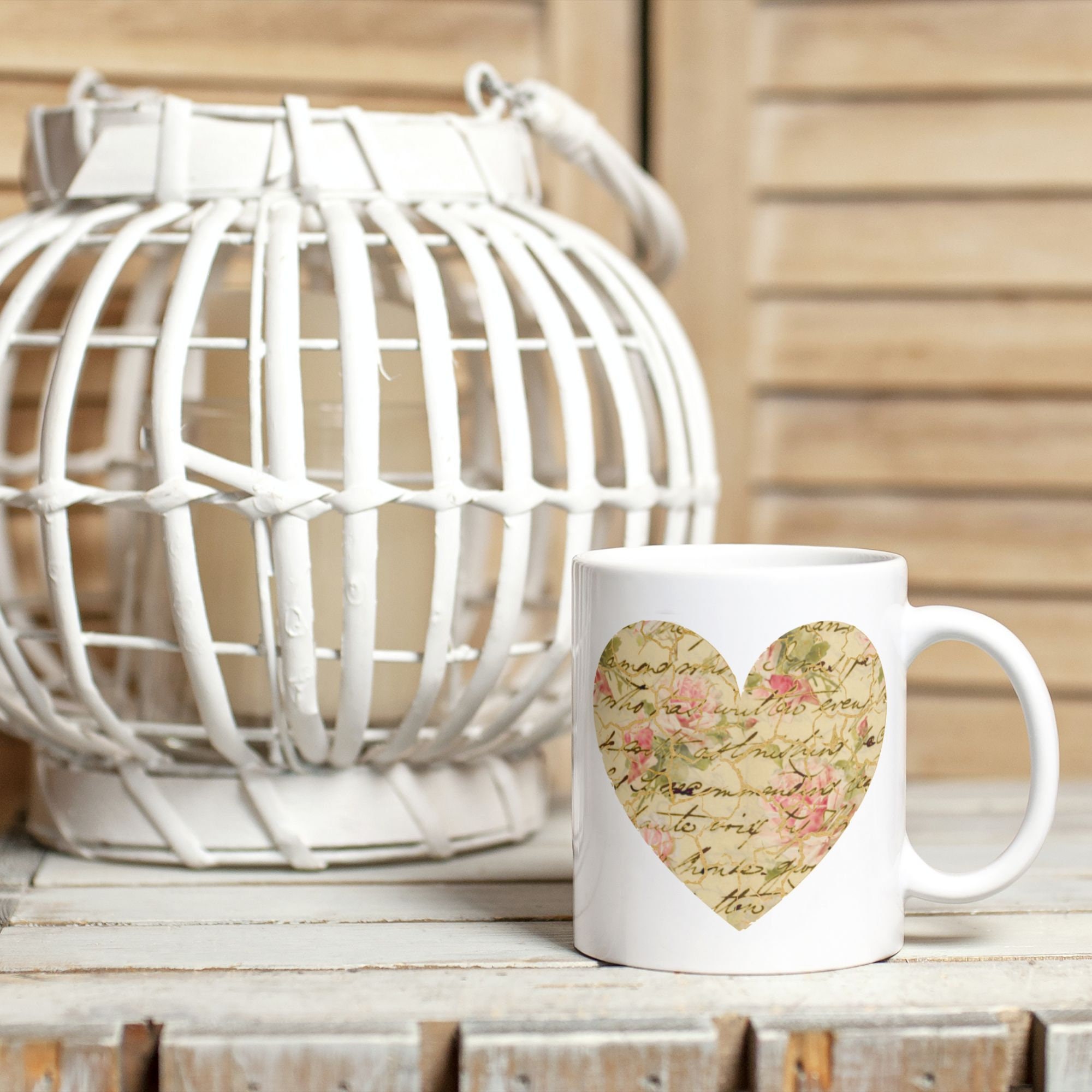 Heart Printable Stickers Vintage Printable for Junk Journals, Shabby ...