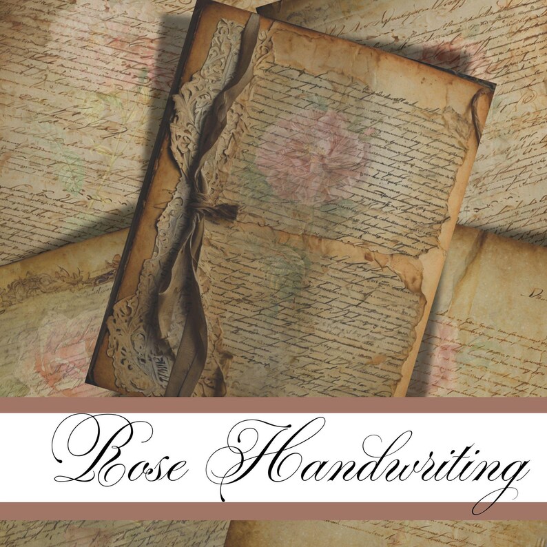 Rose Handwriting Paper - Etsy