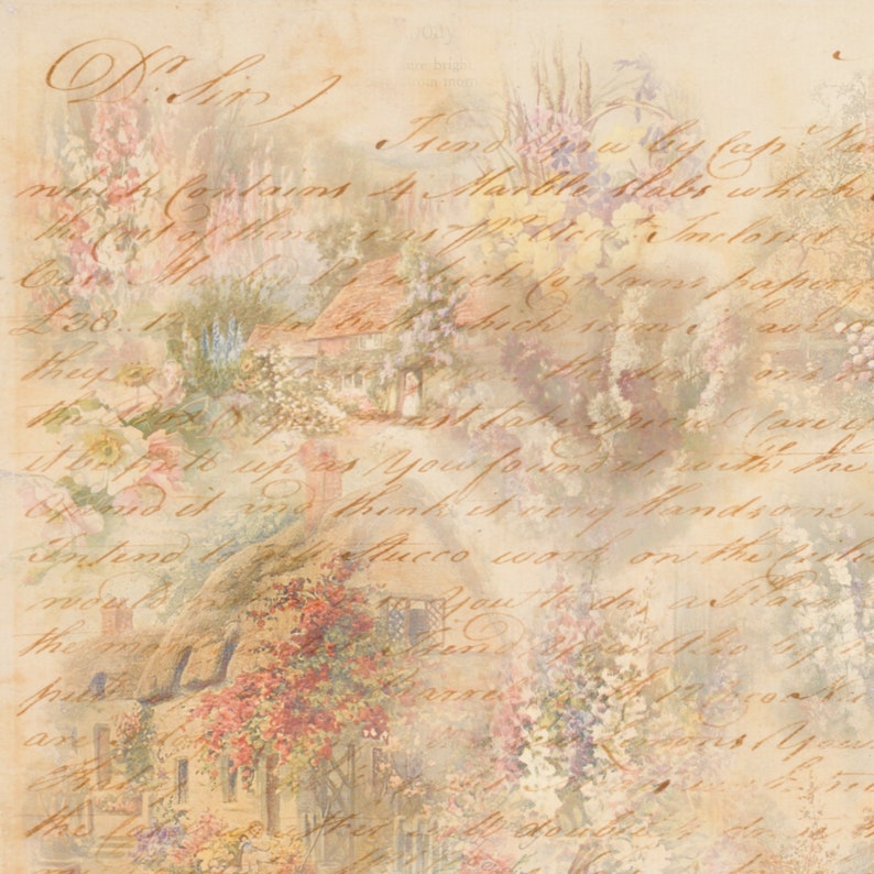 Cottagecore English Country Cottage Junk Journal Papers With Flowers on ...