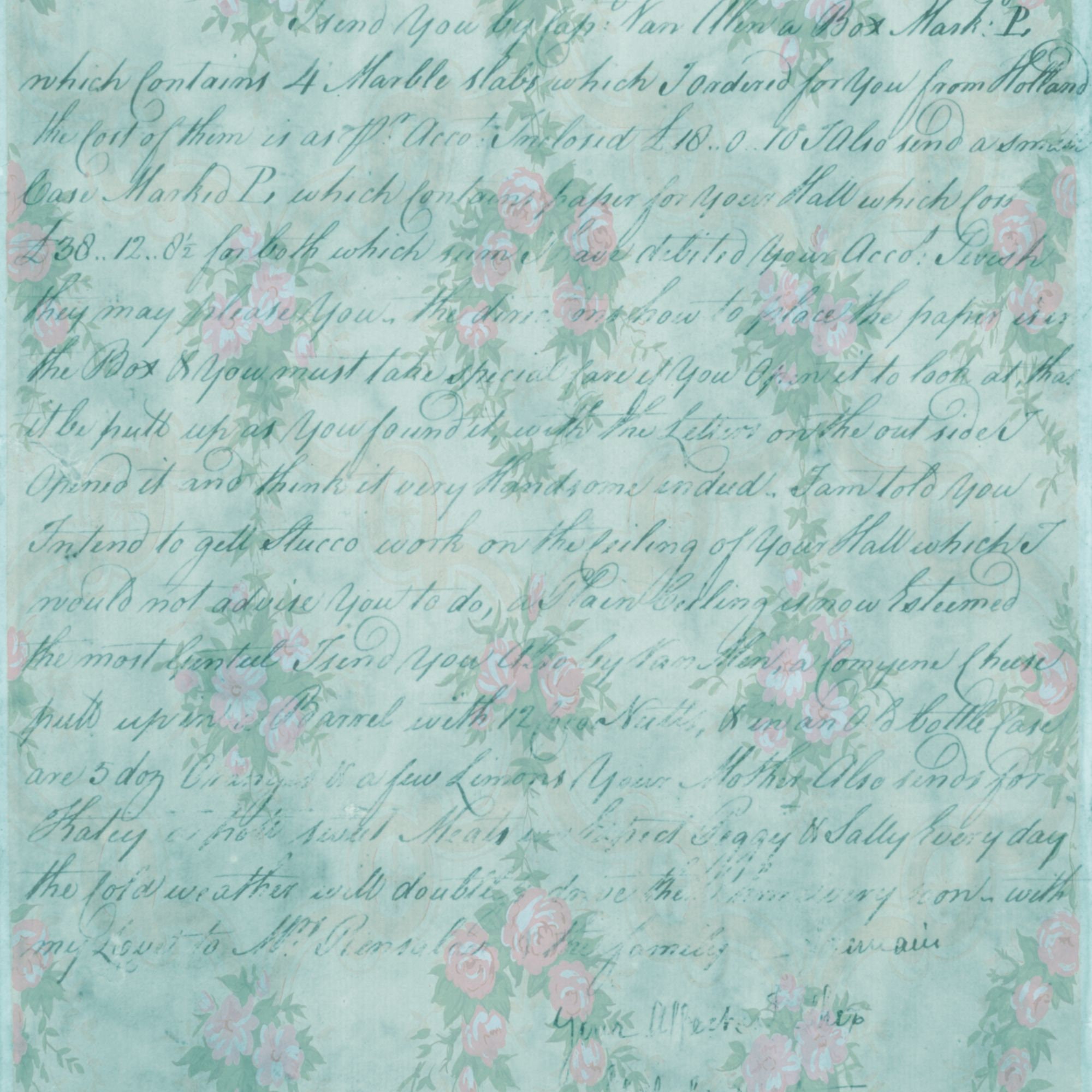 Gentle Roses With Vintage Handwriting Junk Journal Paper - Etsy