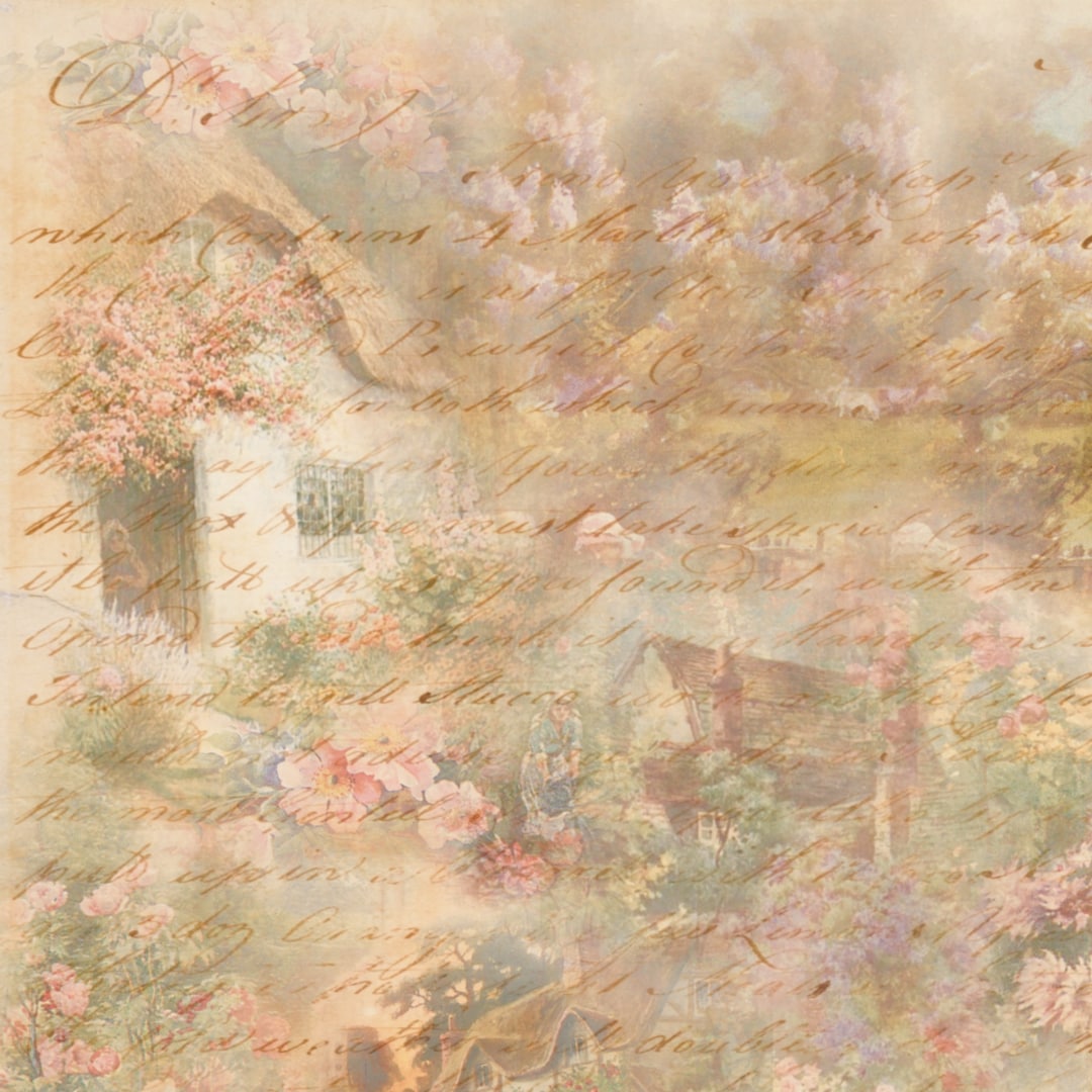 Cottagecore English Country Cottage Junk Journal Papers With Flowers on ...