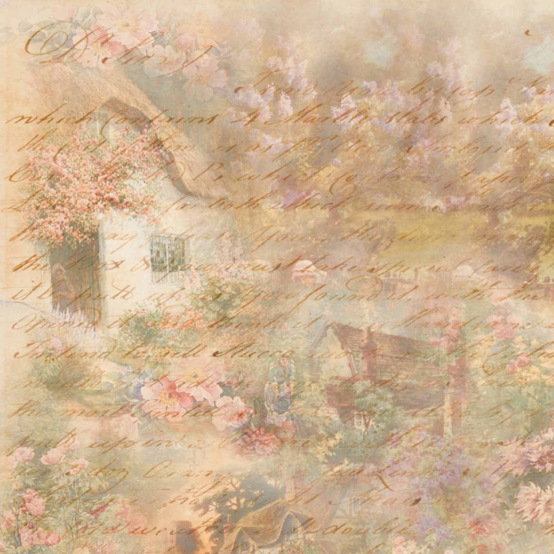 Cottagecore English Country Cottage Junk Journal Papers With Flowers on ...