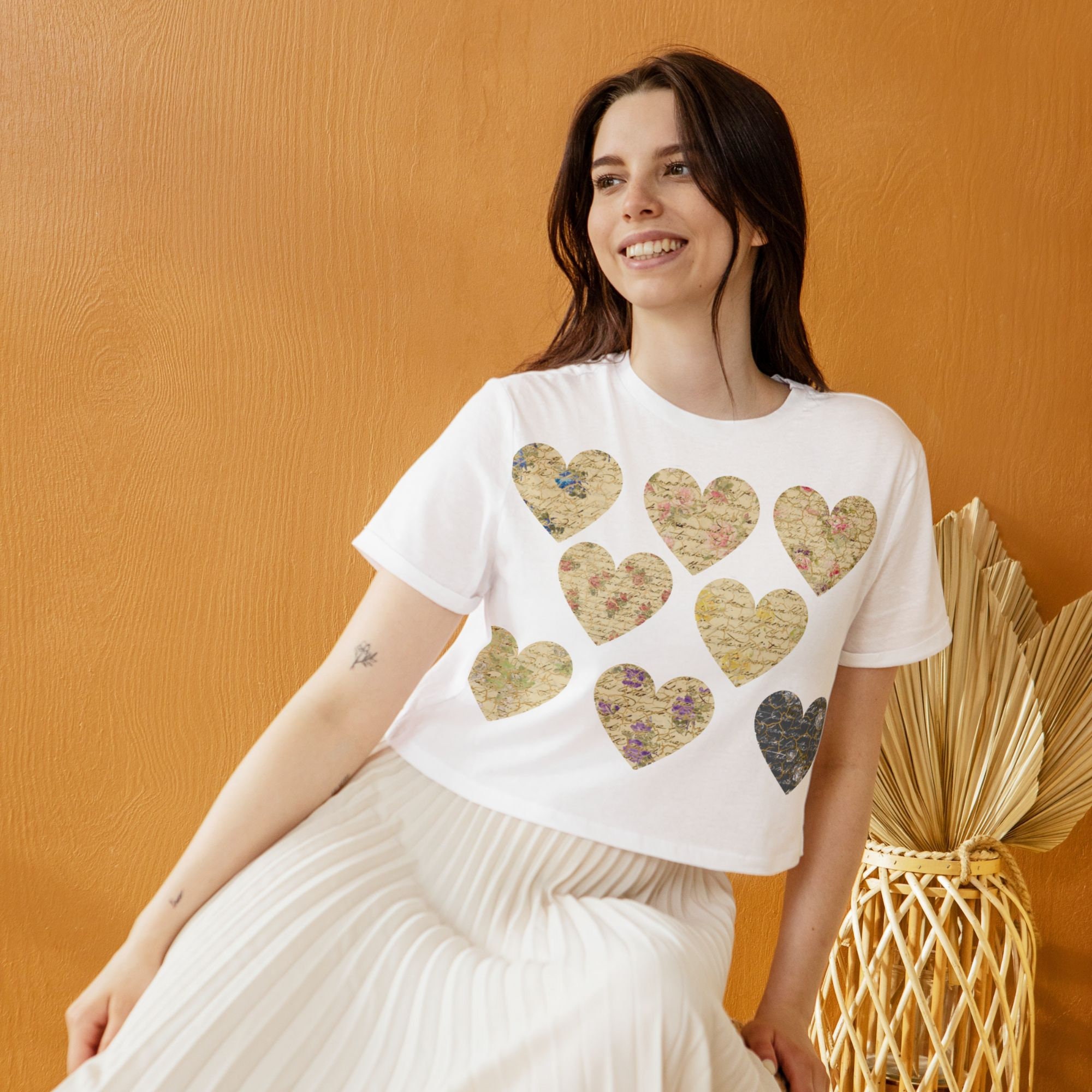 Heart Printable Stickers Vintage Printable for Junk Journals, Shabby ...