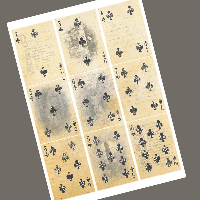Edgar Allan Poe Playing Cards Printable Playing Cards - Etsy