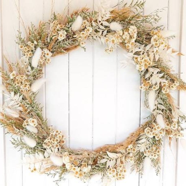 Dried Flower Wreath - Etsy