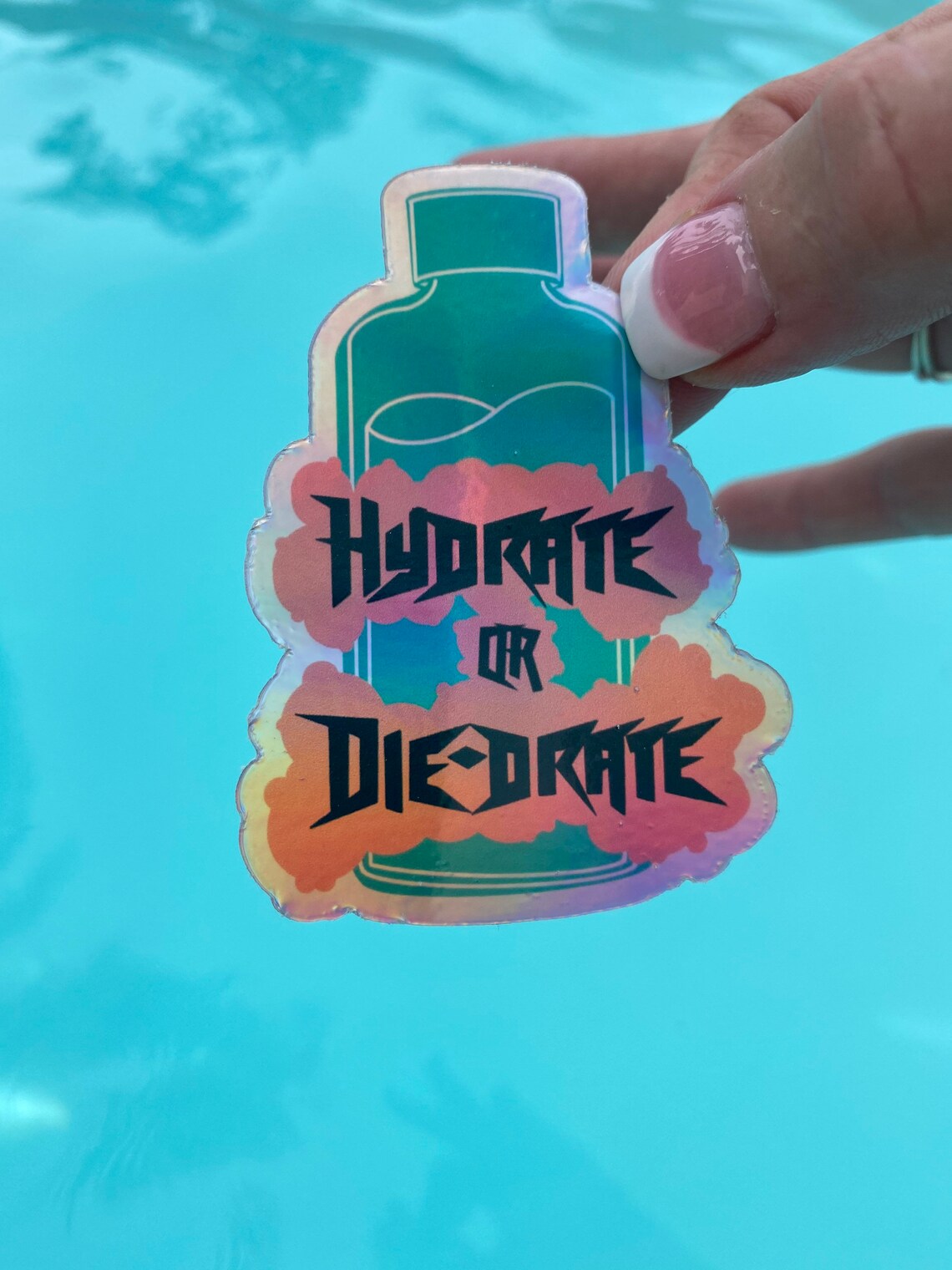 Sticker Trio Recordatorio para beber más agua hidratar o teñir siempre ...