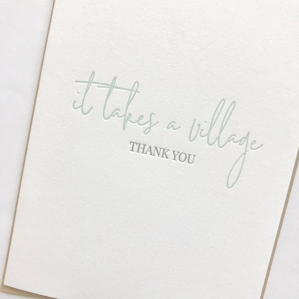 It Takes a Village - Etsy