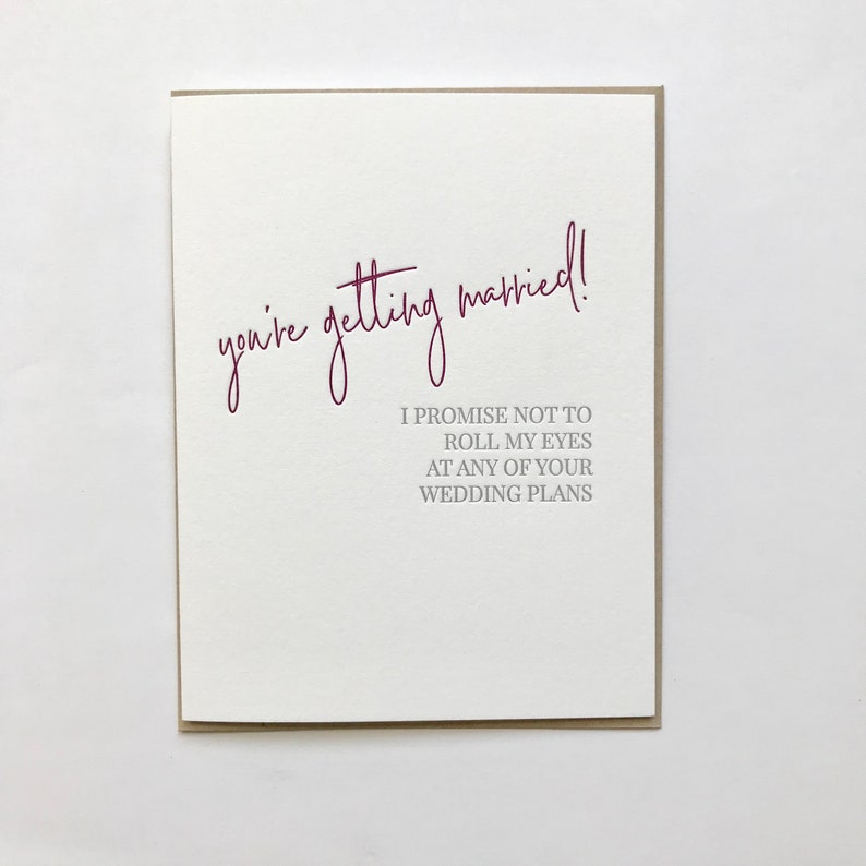 You're Getting Married Engagement Congratulations Card - Etsy