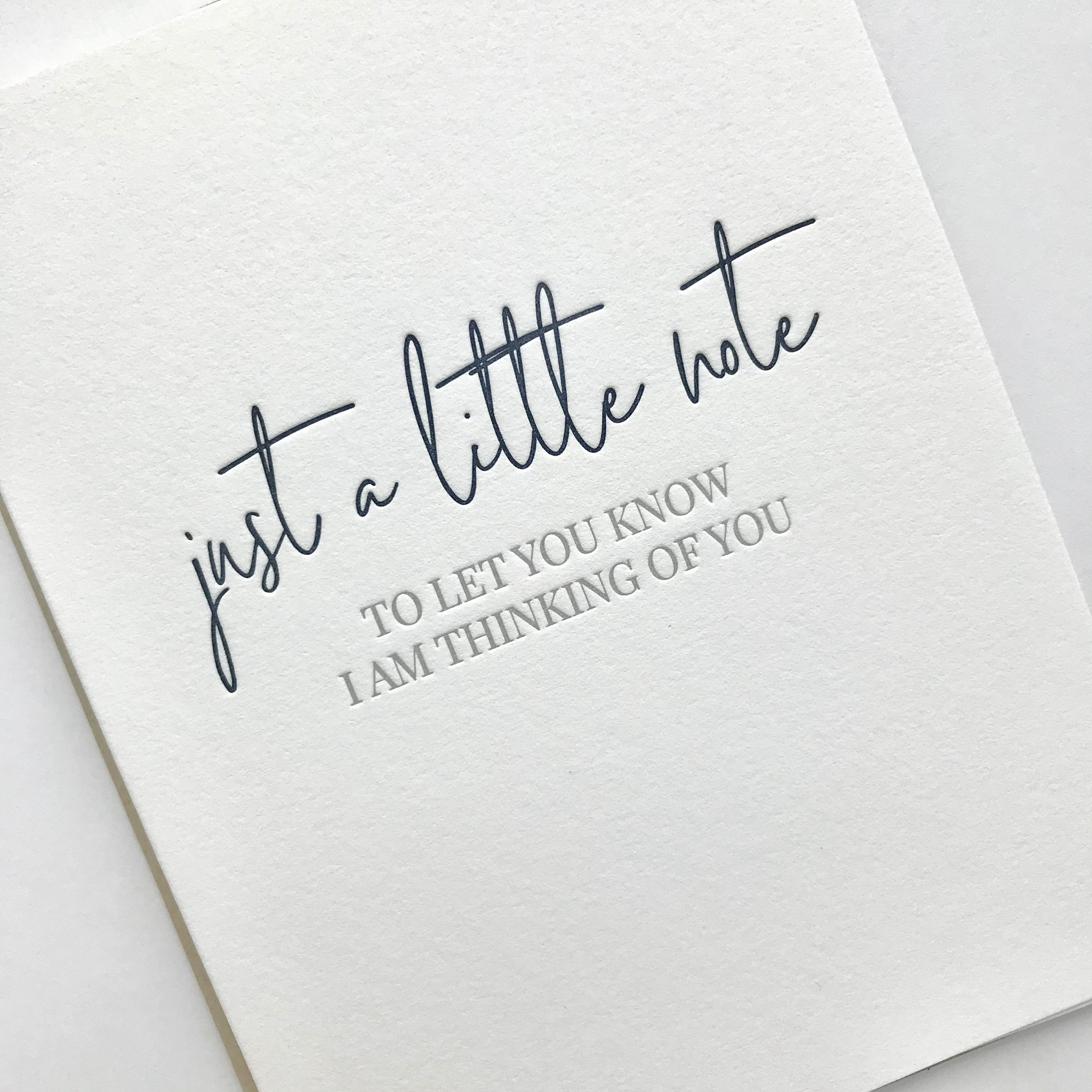 Thinking of You Card Letterpress Card Thinking of You - Etsy Australia
