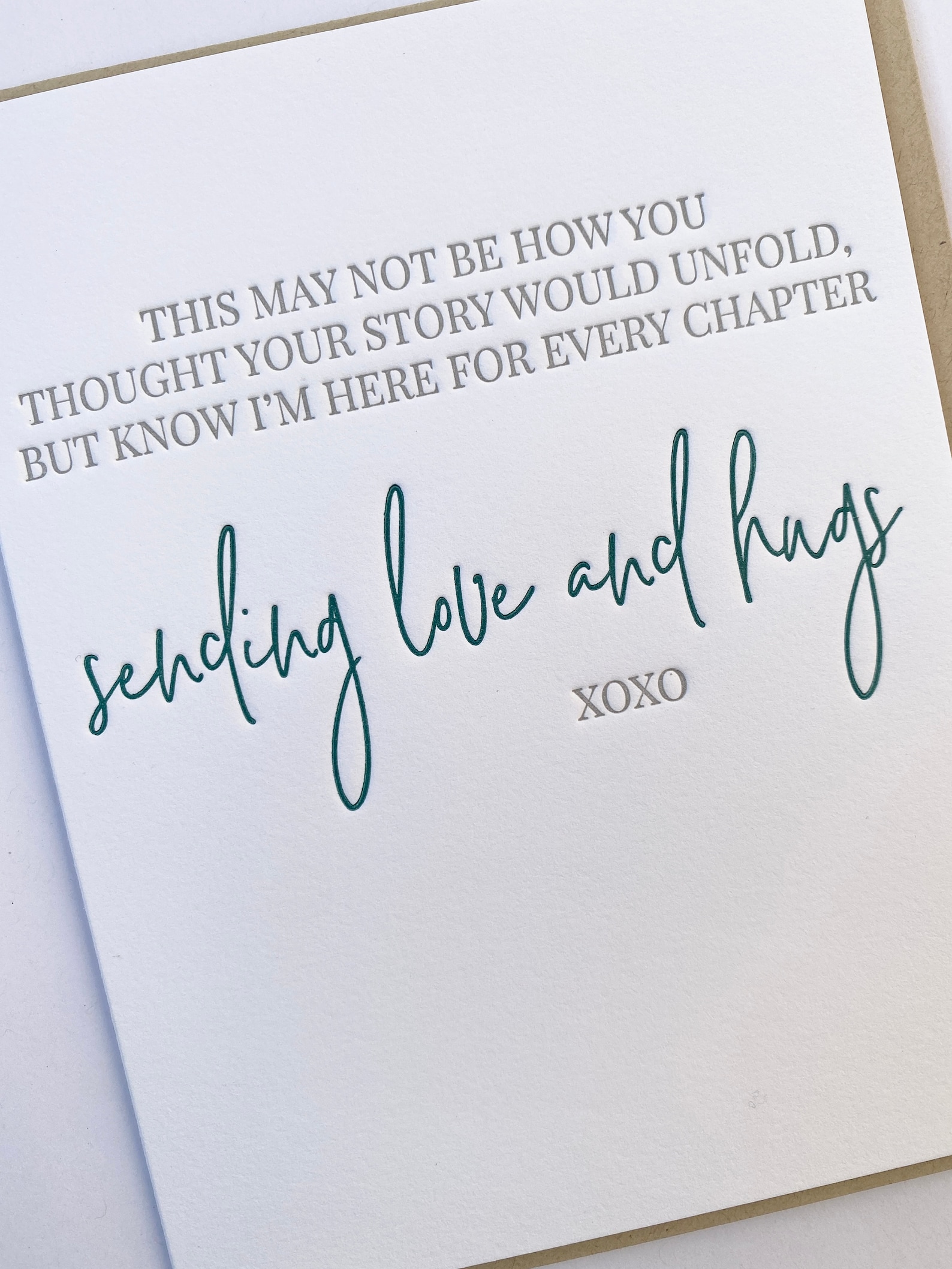 Mama Support Letterpress Card: Thinking of You - Etsy